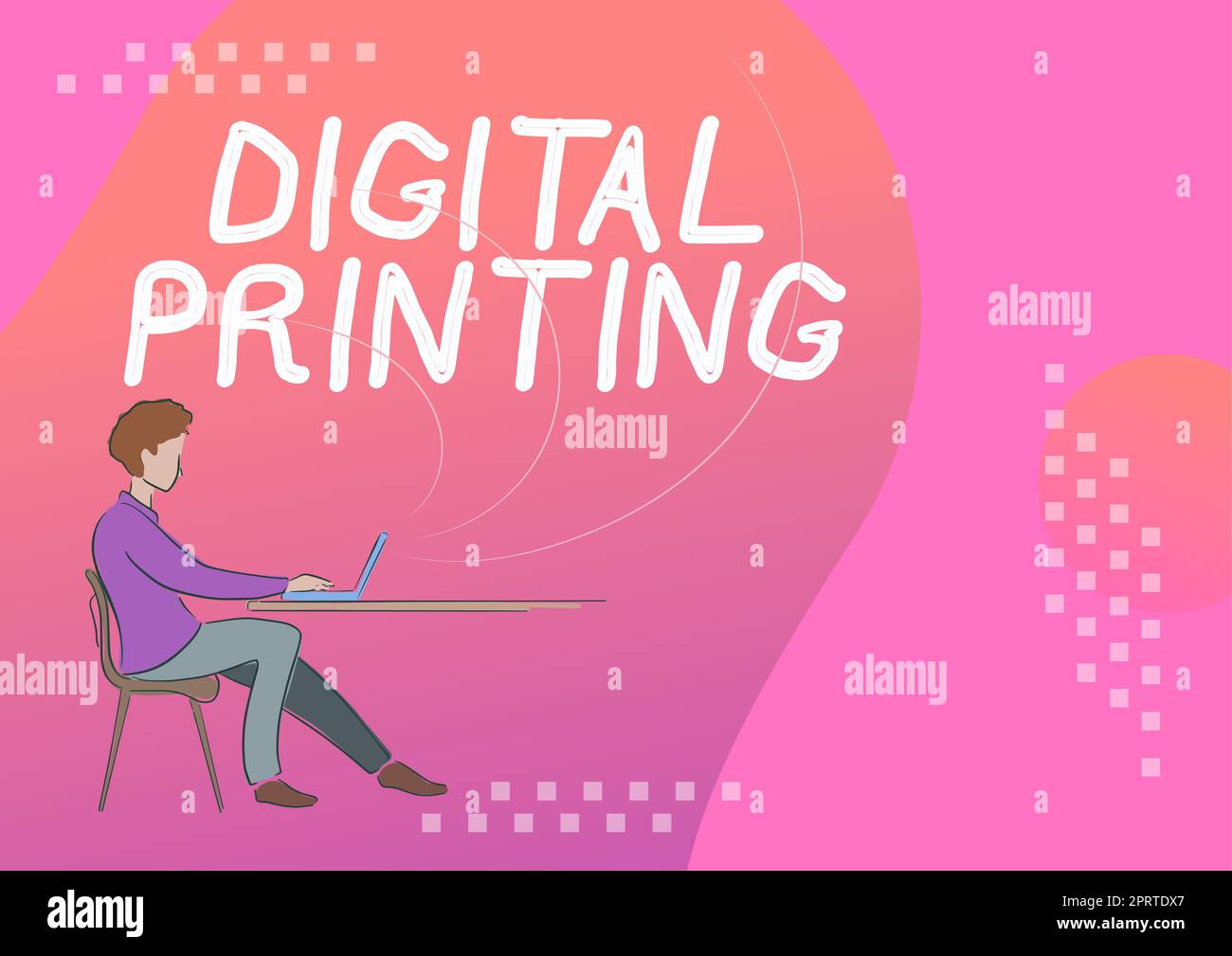 Conceptual caption Digital Printingdigital based images directly to ...