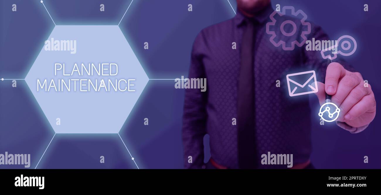 Conceptual display Planned Maintenance. Internet Concept Check ups to ...