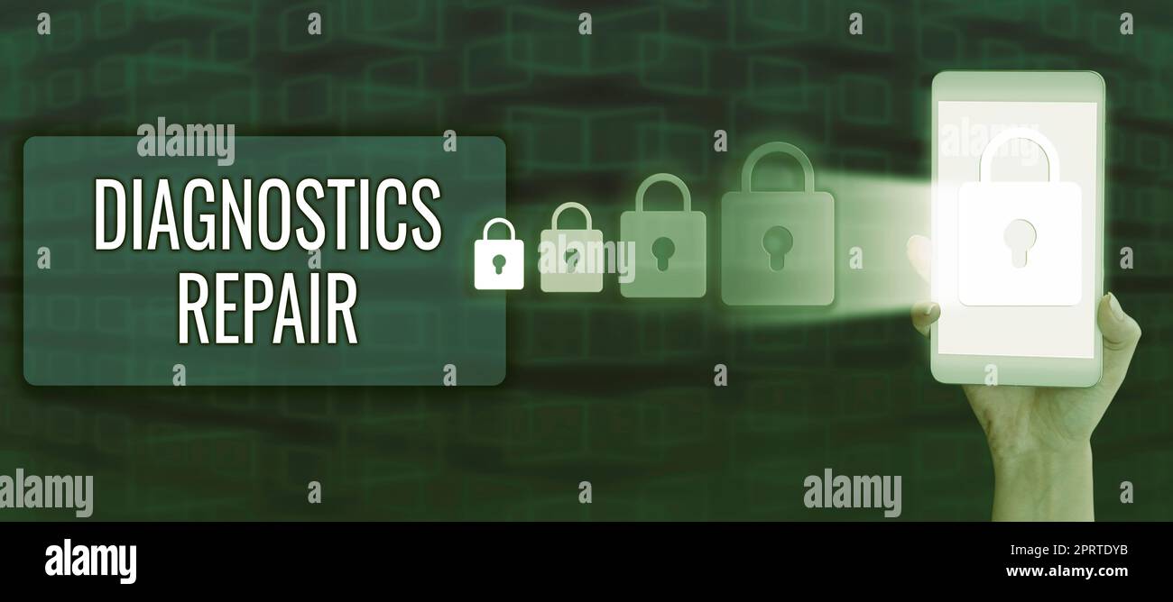 Inspiration showing sign Diagnostics RepairA program or routine that ...