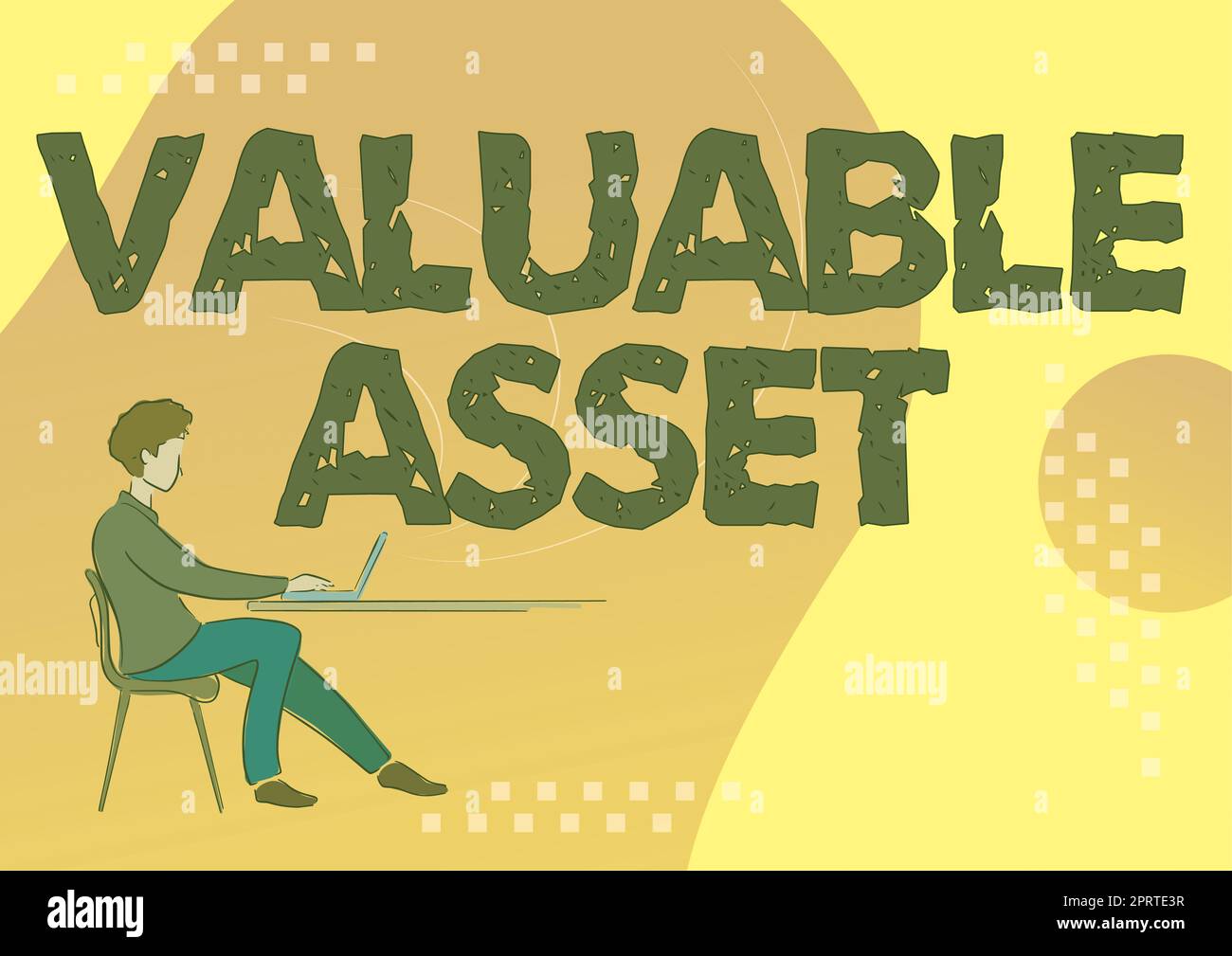 Hand writing sign Valuable AssetYour most valuable asset is your ...