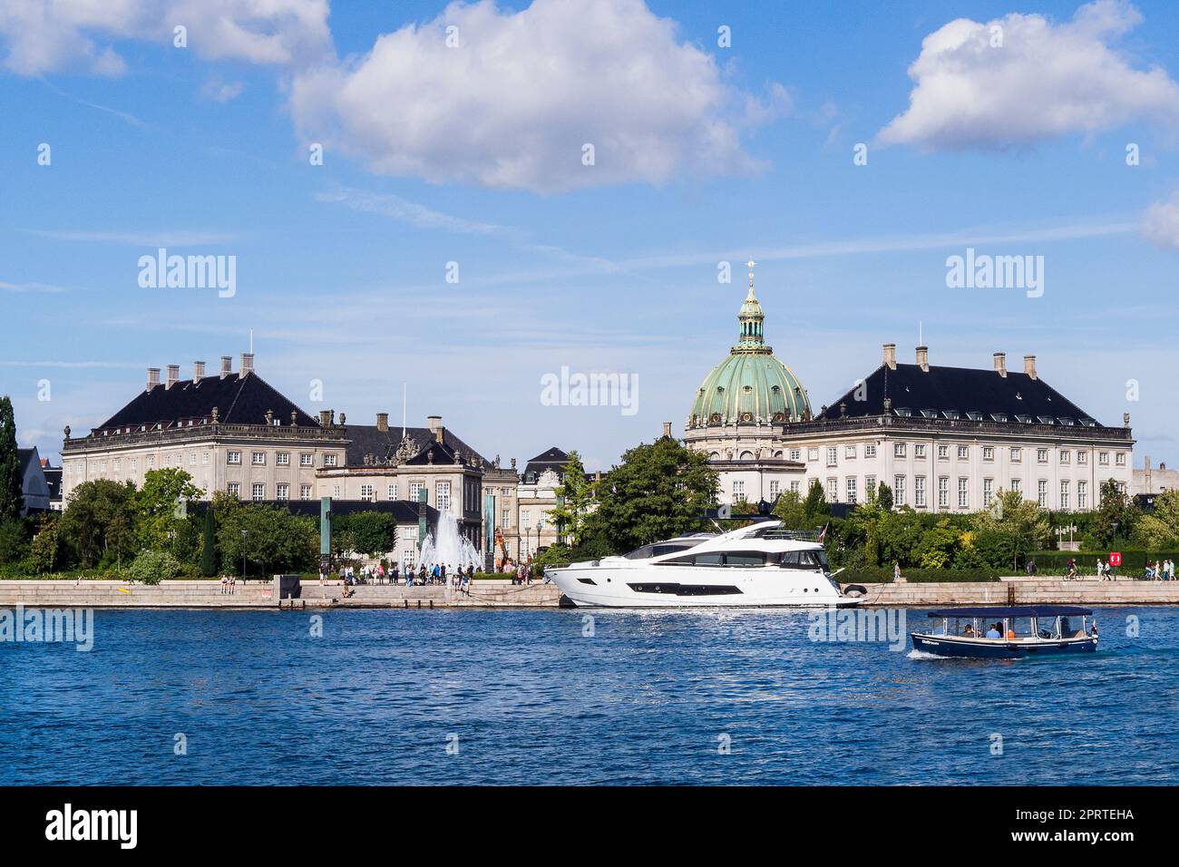 Denmark, Copenhagen - Royal Palace Amalienborg Castle Stock Photo - Alamy