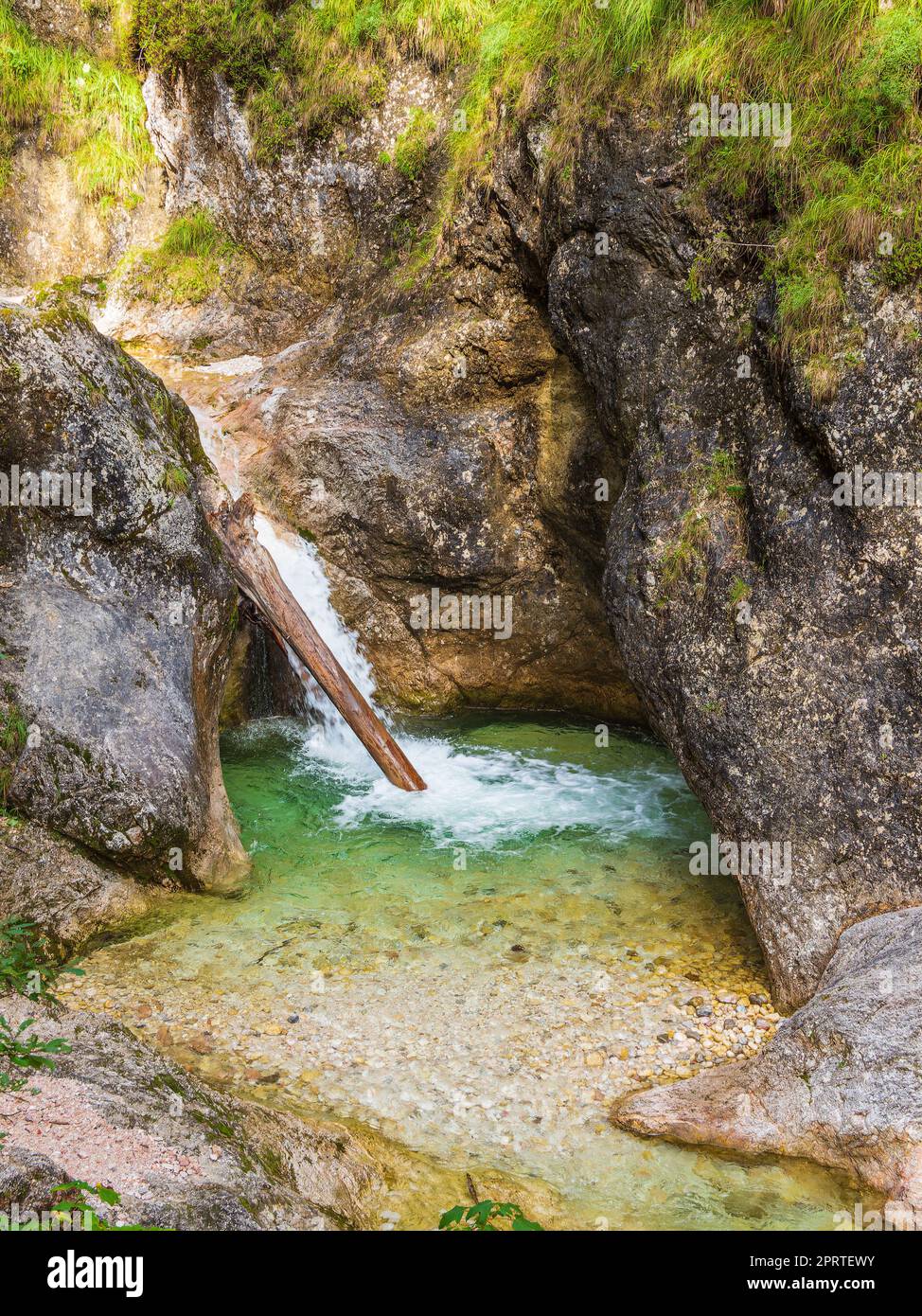 Gorge Almbachklamm in the Berchtesgaden Alps, Germany Stock Photo - Alamy