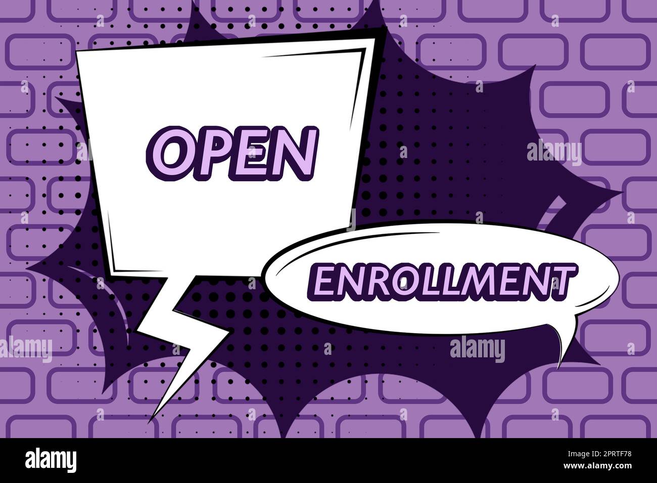 Text sign showing Open EnrollmentThe yearly period when people can ...