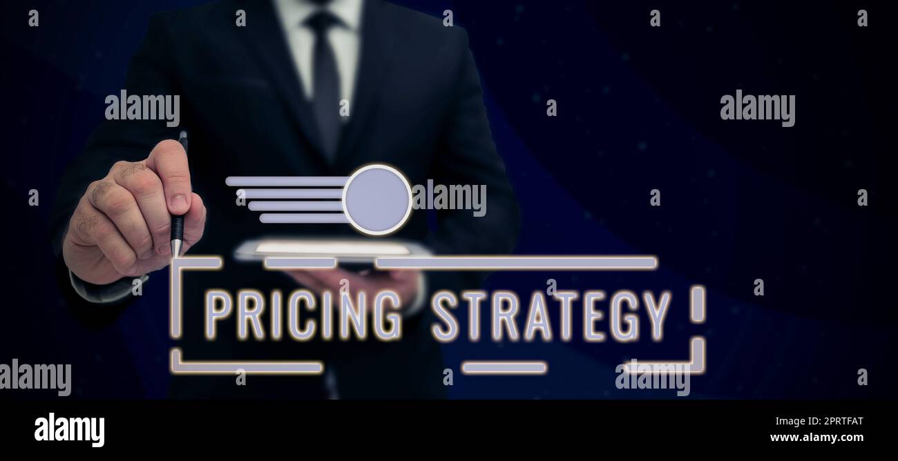 Inspiration showing sign Pricing Strategyset maximize profitability for ...