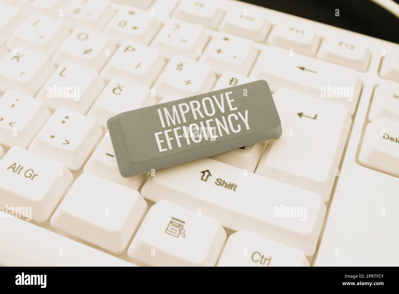 Text sign showing Improve EfficiencyCompetency in performance with ...