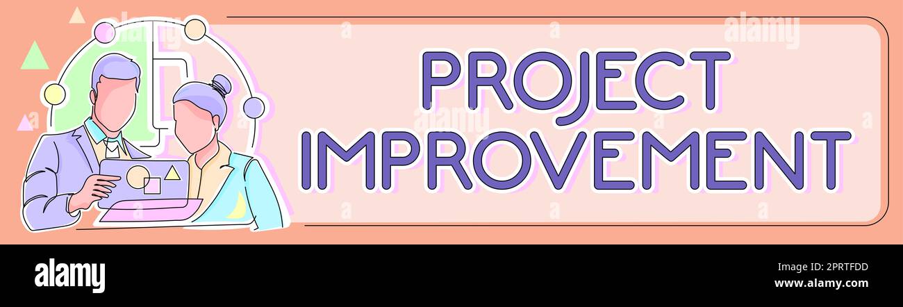 Conceptual display Project Improvement, Business approach Methods ...