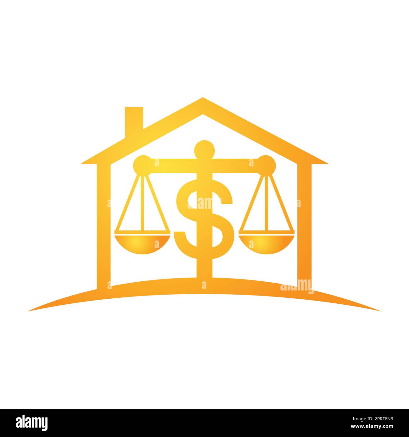 Money scale vector logo design. Dollar balance finance logo concept ...