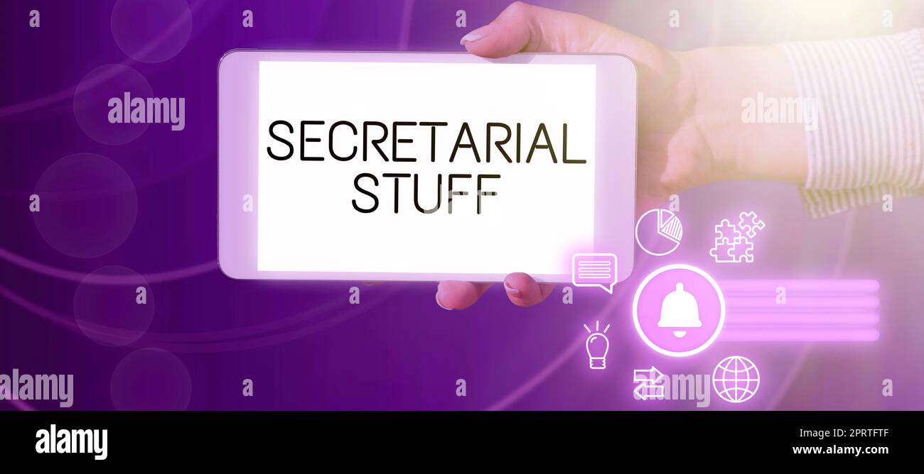 Text showing inspiration Secretarial StuffSecretary belongings Things ...