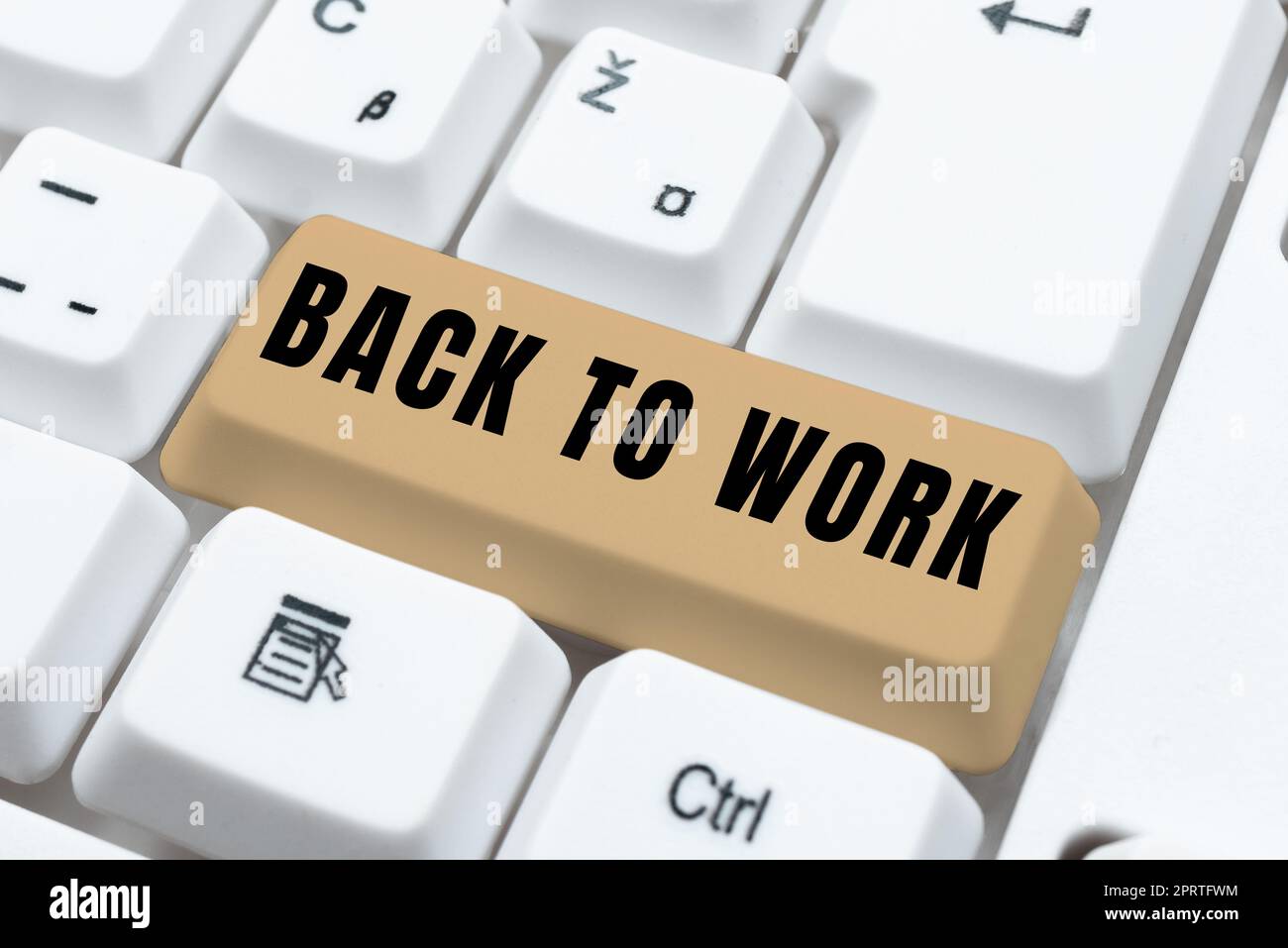 Inspiration showing sign Back To Work. Business overview Returning to ...