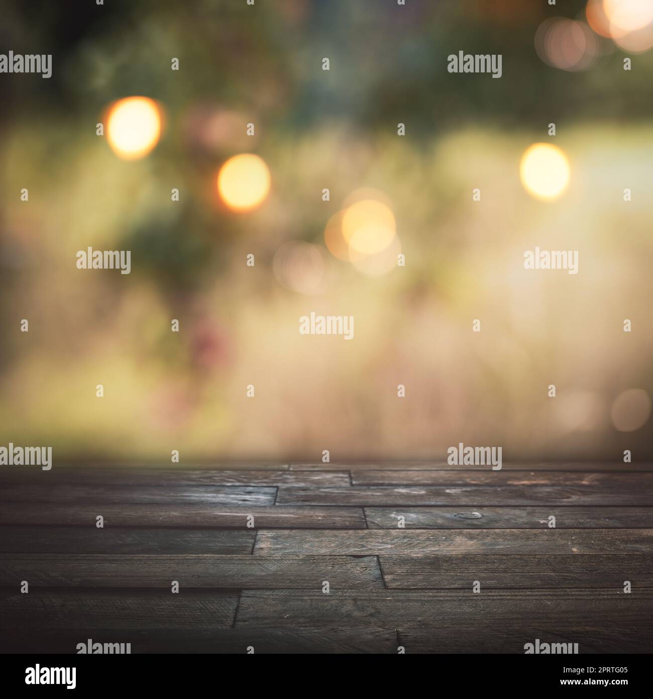 Autumn background with wooden table Stock Photo - Alamy