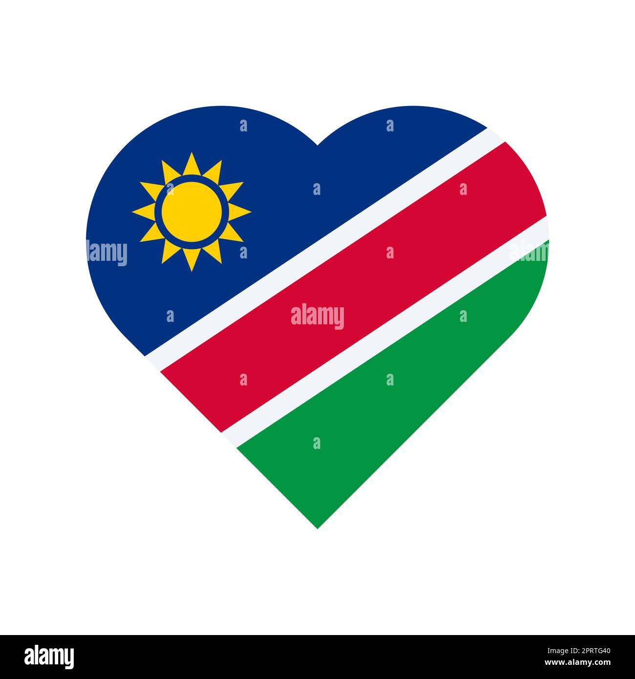 Namibia vector flag heart on white background Stock Vector Image & Art ...