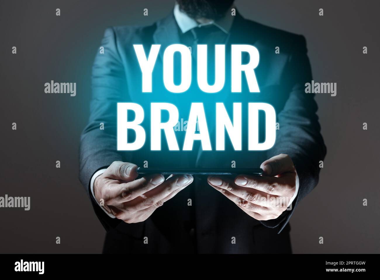Conceptual display Your Brand, Internet Concept A name of any kind that ...