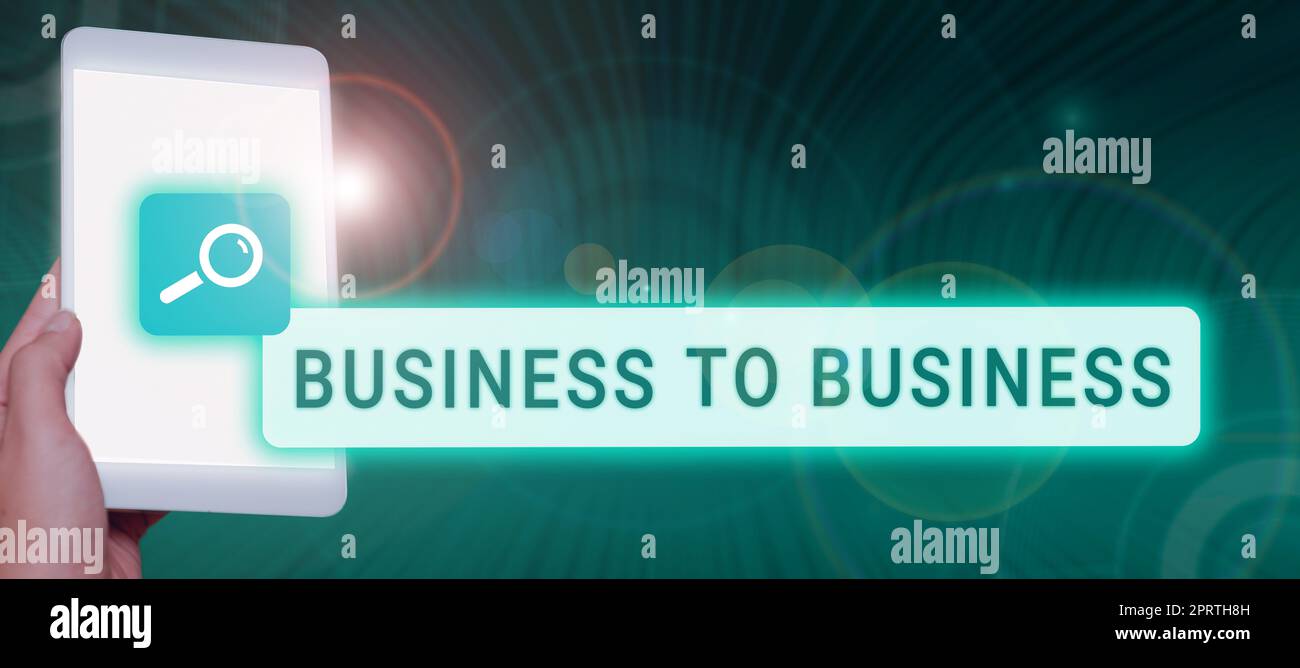 Hand writing sign Business To Business, Business idea Commercial ...
