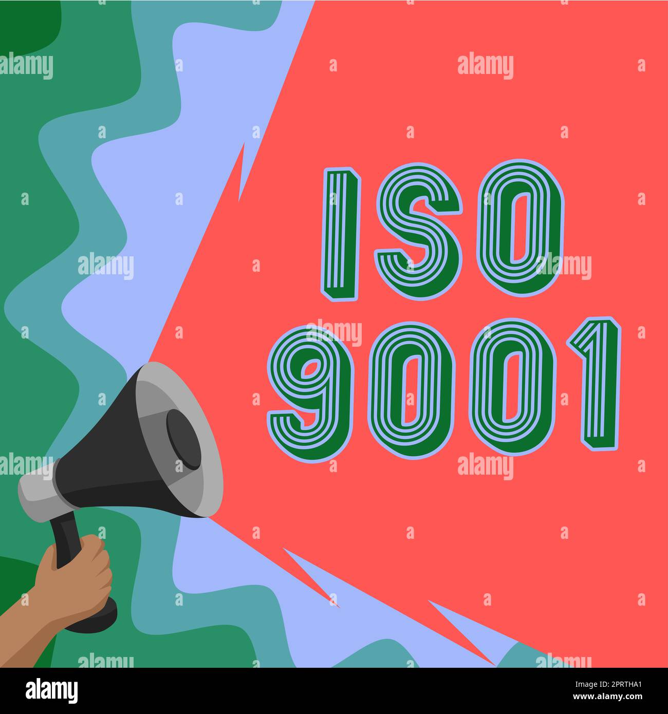 Conceptual display Iso 9001, Business showcase designed help ...