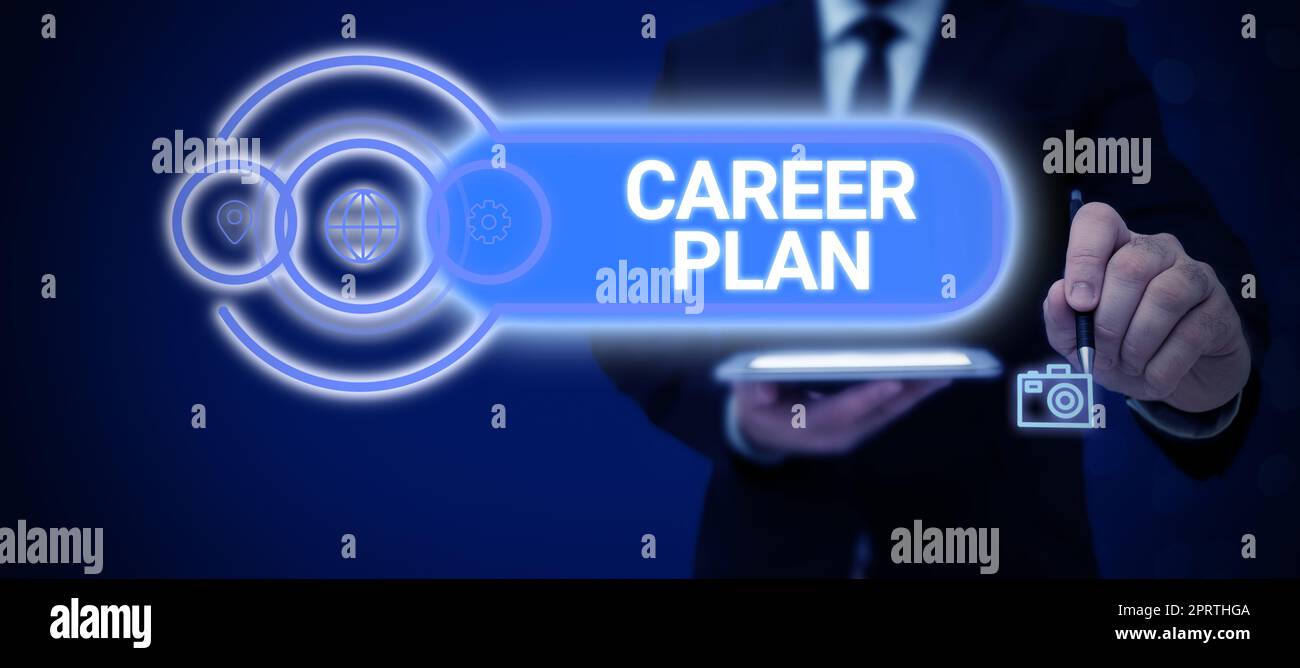 Conceptual display Career Plan, Conceptual photo ongoing process where ...