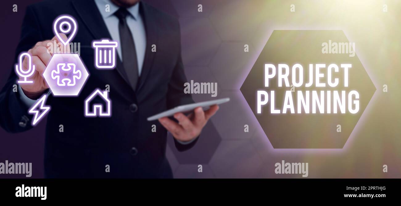 Text caption presenting Project Planningschedules such as Gantt charts ...