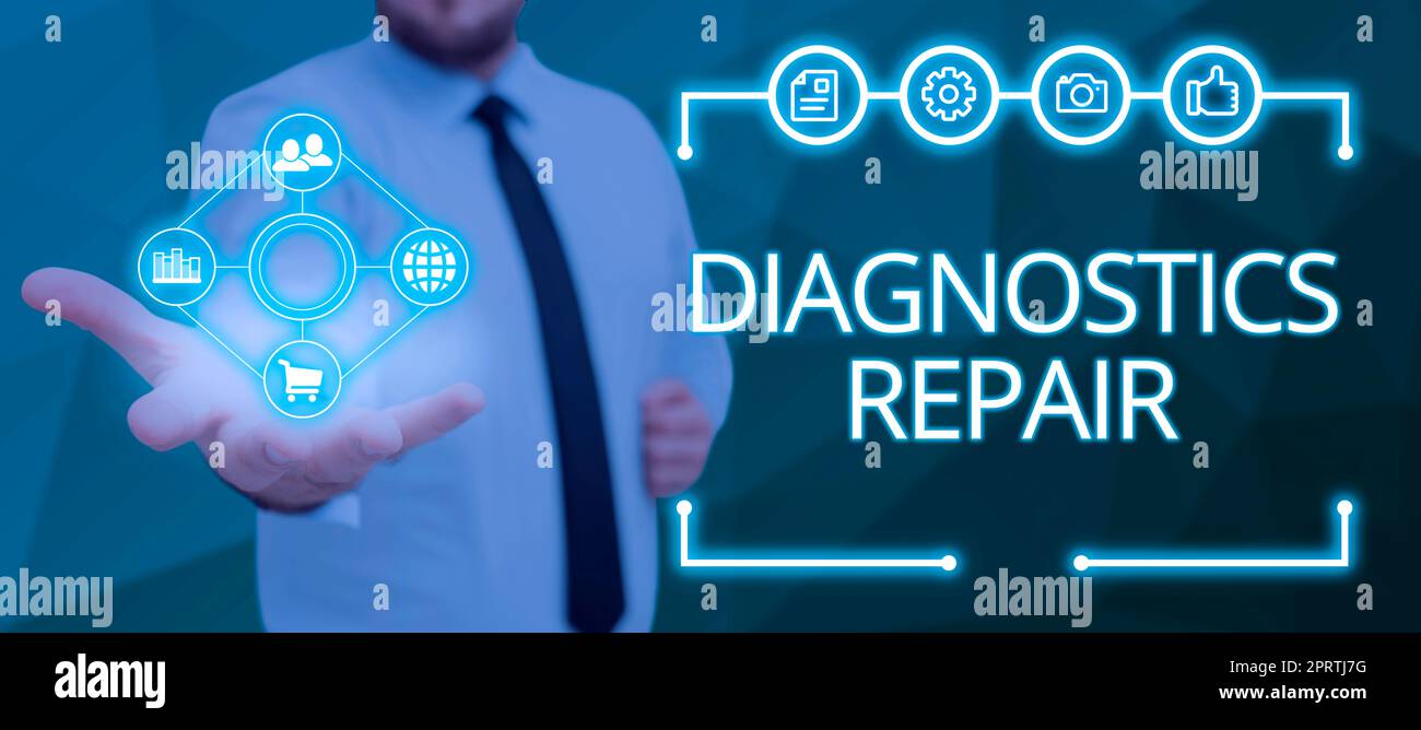 Text Showing Inspiration Diagnostics Repaira Program Or Routine That Helps A User To Identify
