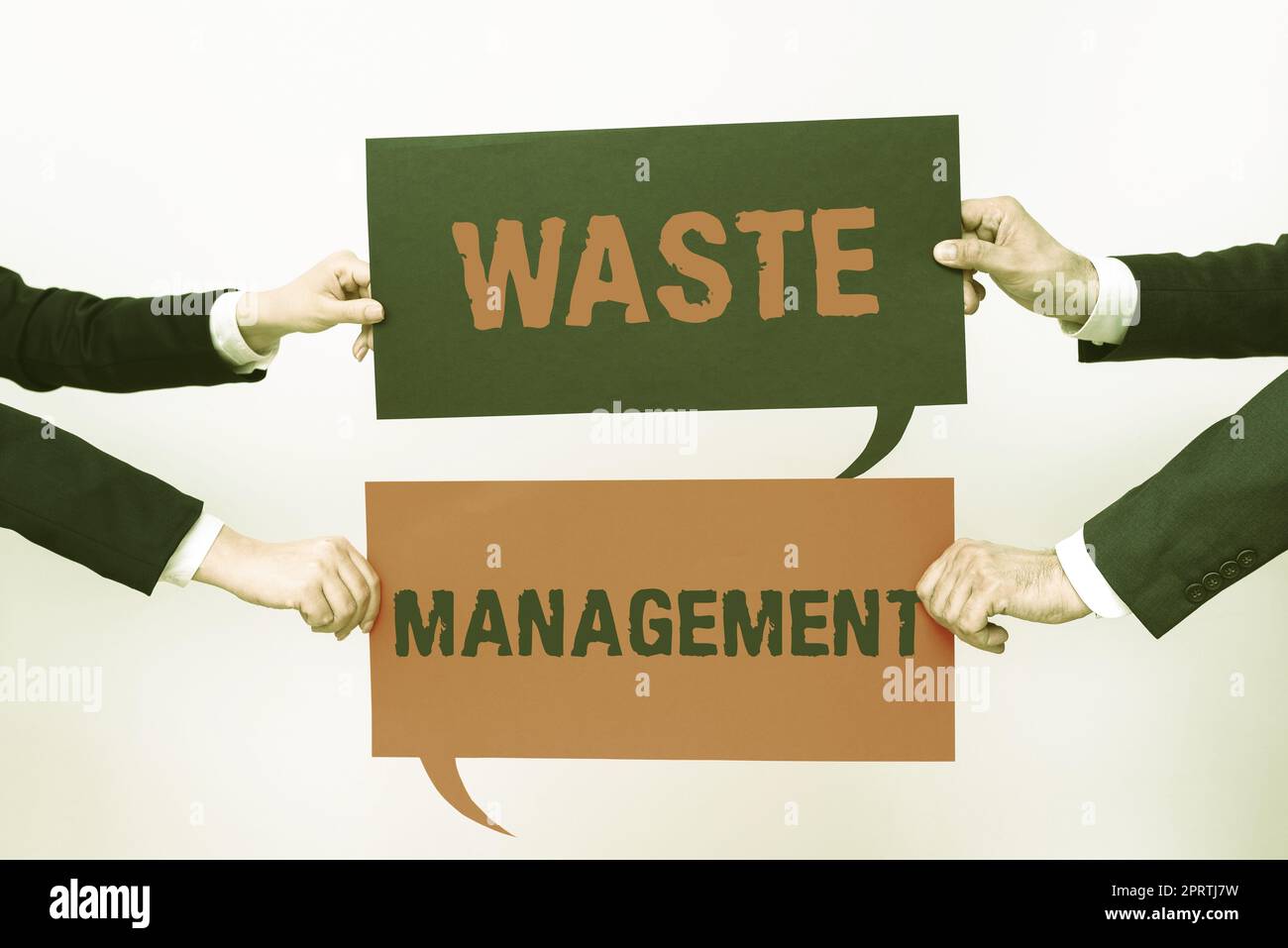 Conceptual caption Waste Managementactions required manage rubbish ...