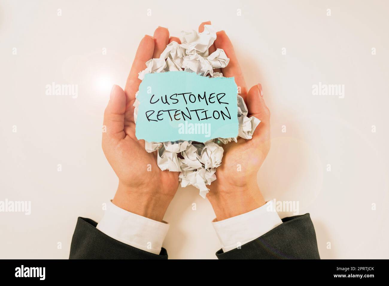 Text showing inspiration Customer RetentionKeeping loyal customers ...