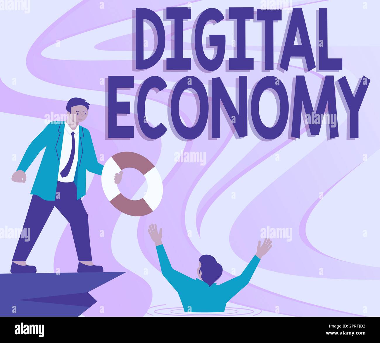 Writing displaying text Digital Economyworldwide network of economic ...