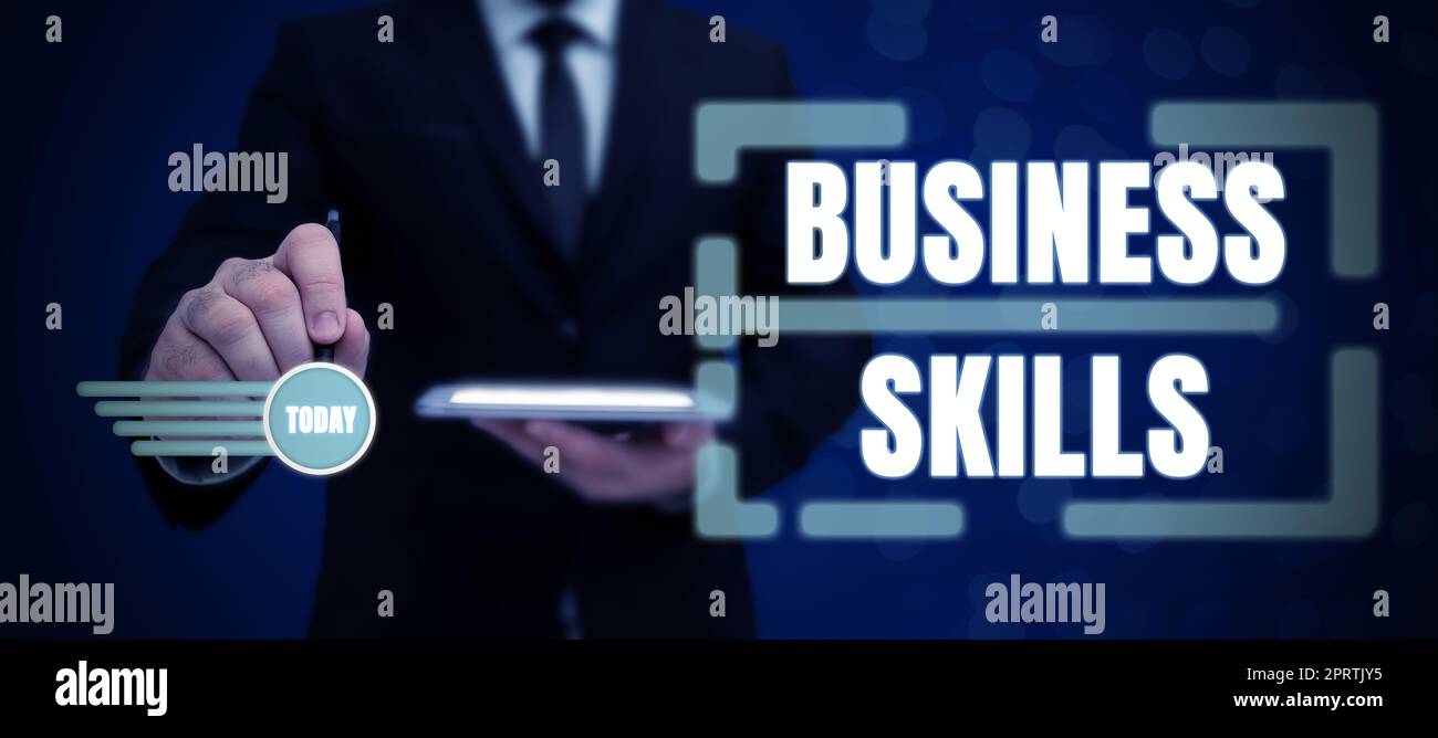 Writing displaying text Business SkillsAn ability to acquire systematic ...