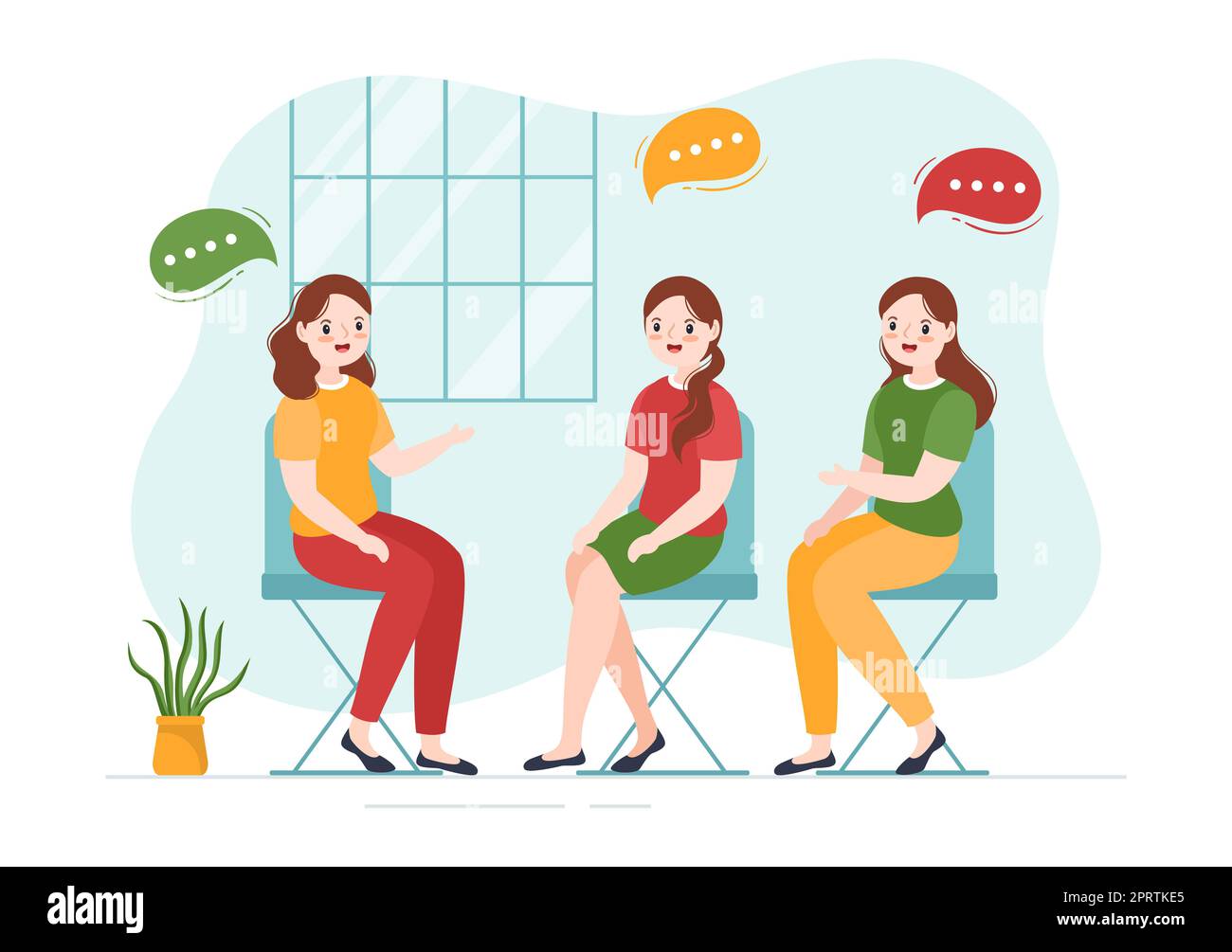 Rehabilitation Flat Cartoon Hand Drawn Templates Illustration with ...