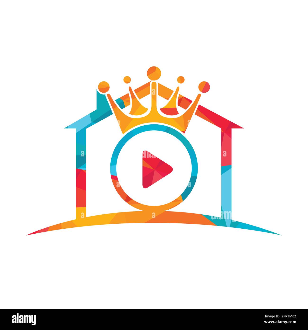 King Video vector logo design template. Royal film logo design vector ...
