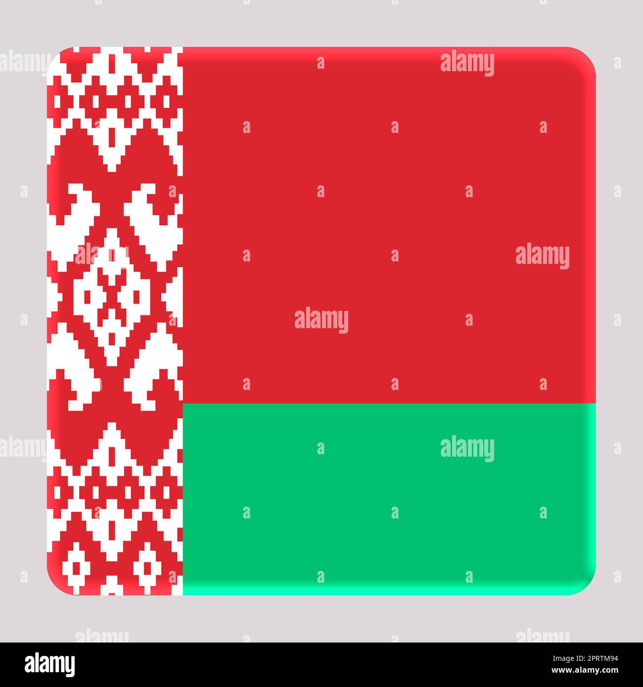 3D Flag of Belarus on a avatar square background Stock Photo - Alamy