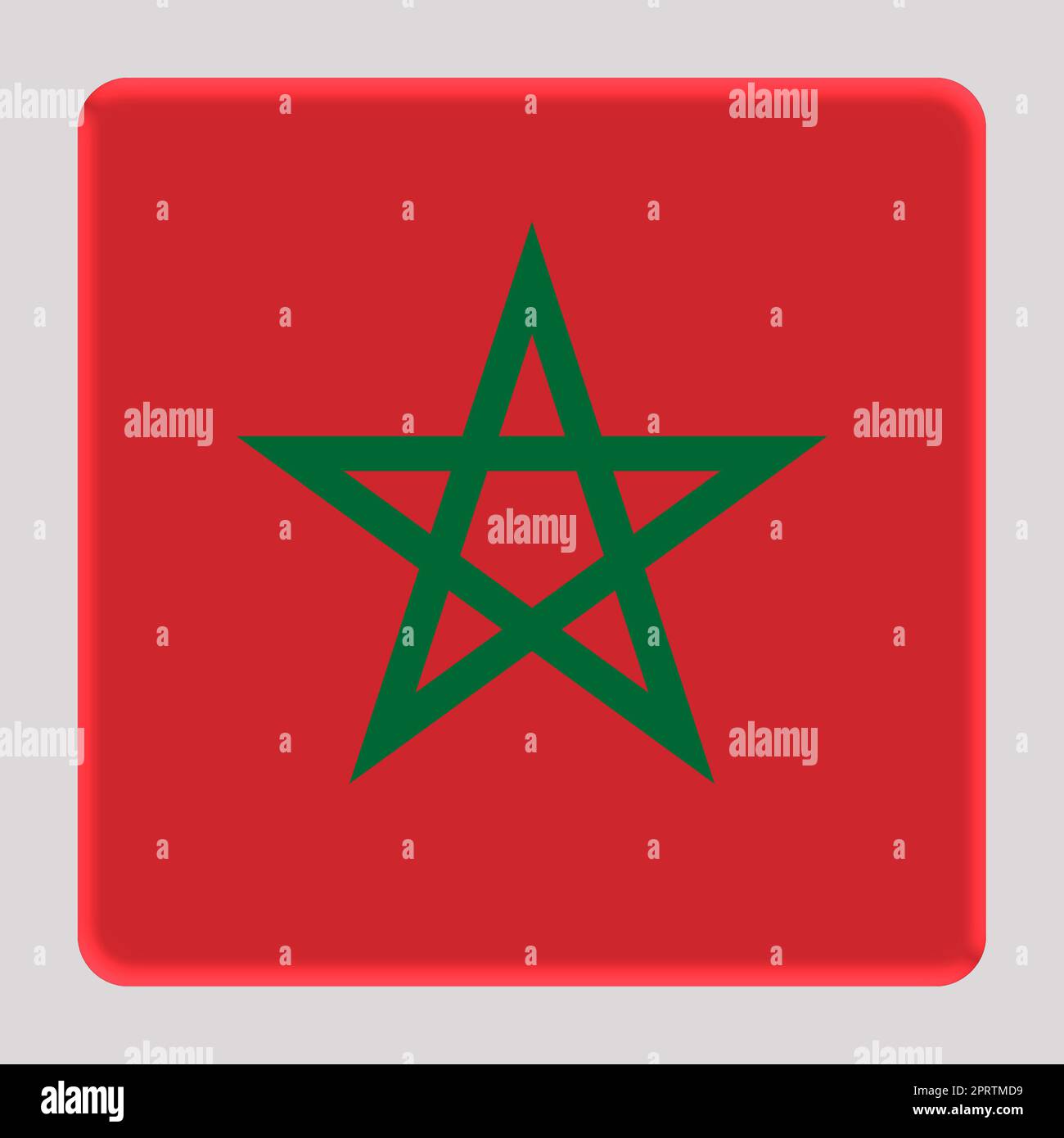 3D Flag of Morocco on a avatar square background Stock Photo - Alamy