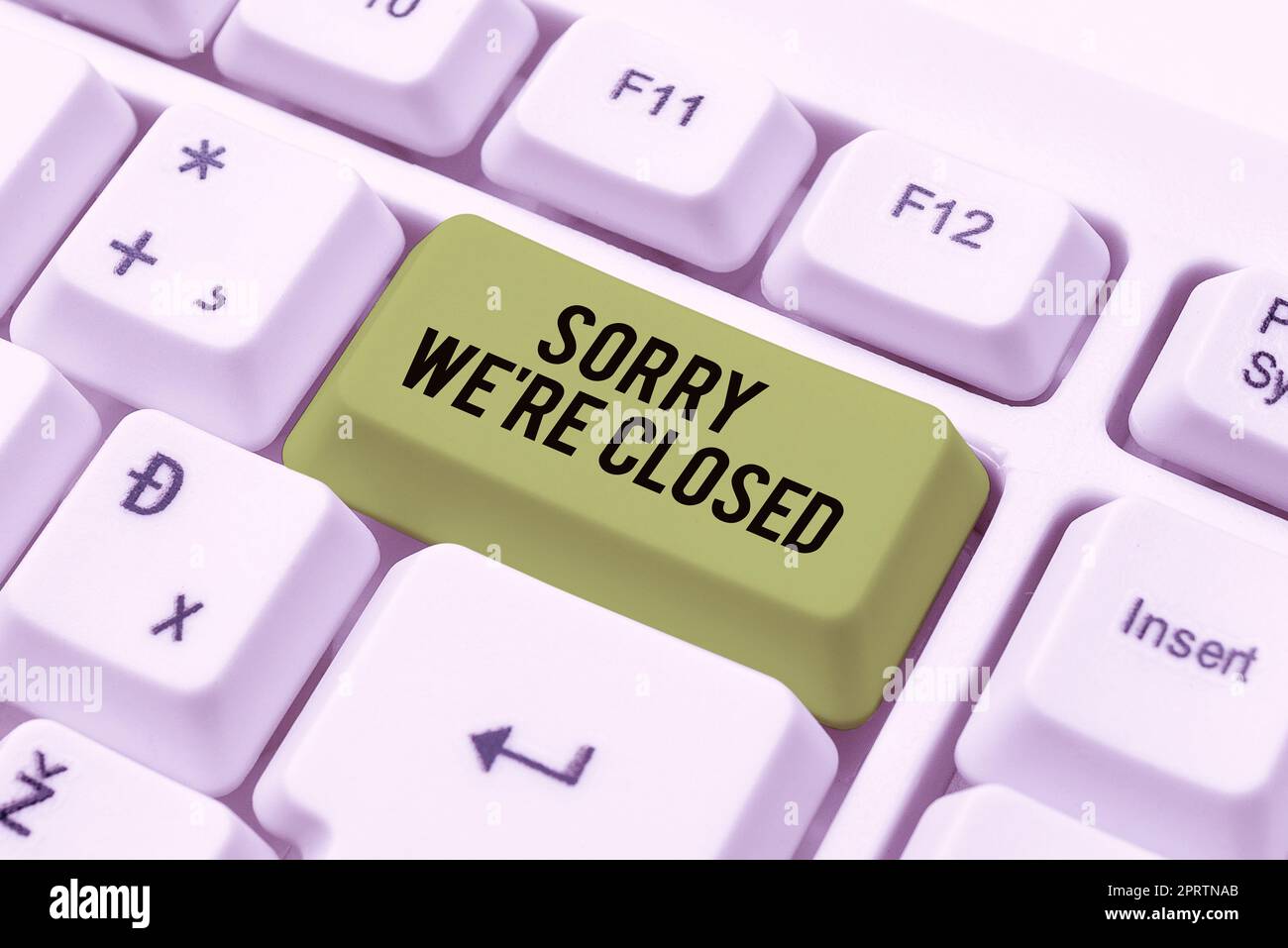 Writing displaying text Sorry We re are ClosedExpression of Regret ...