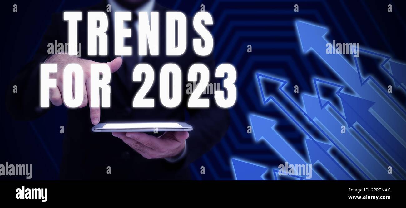 Conceptual display Trends For 2023list of things that got popular very ...