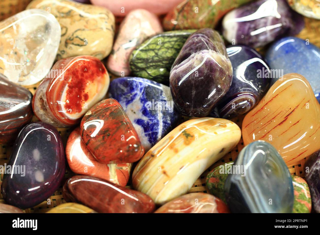 color gem stones as very nice mineral background Stock Photo - Alamy