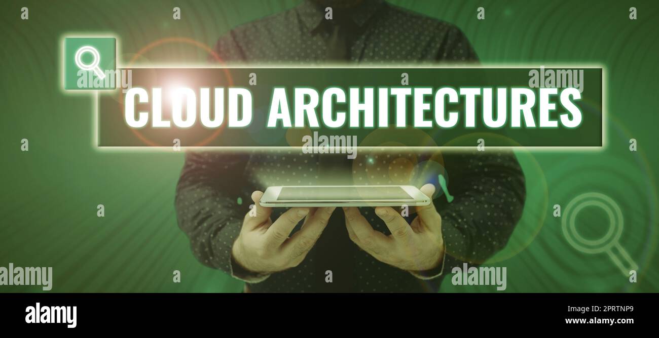 Conceptual Caption Cloud Architecturesvarious Engineered Databases Softwares Applications