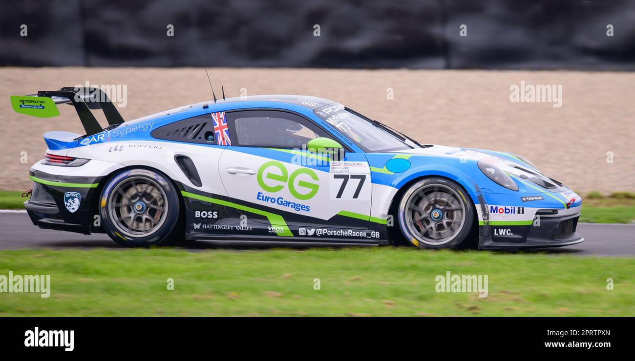 Porsche Carrera Racing Car (Blue and White Stock Photo - Alamy