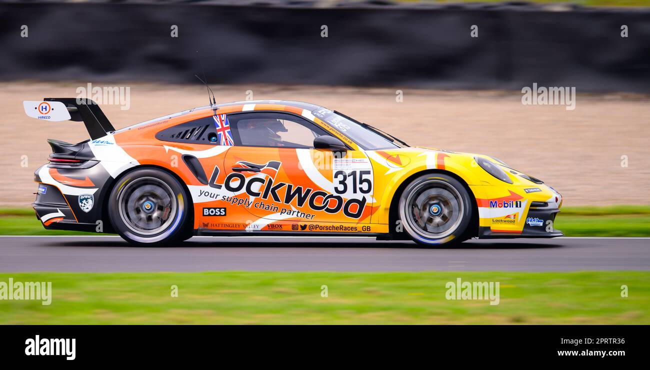 Porsche Carrera Racing Car (Orange and Yellow Stock Photo - Alamy
