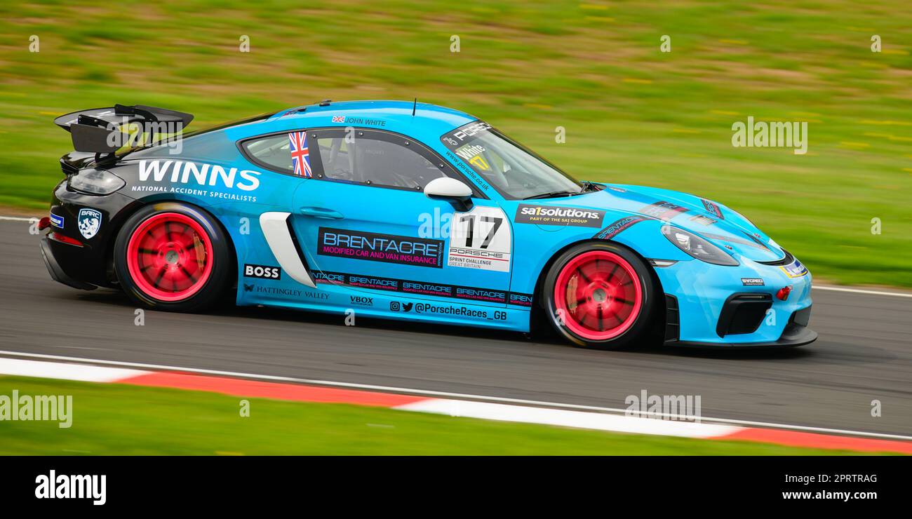 Blue Porsche Carrera Racing Car Stock Photo - Alamy