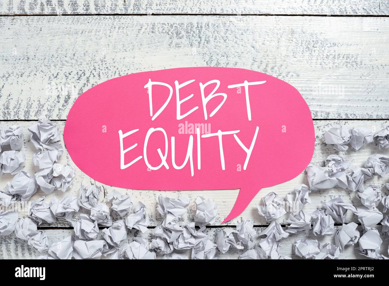 Hand writing sign Debt Equity, Business overview dividing companys ...