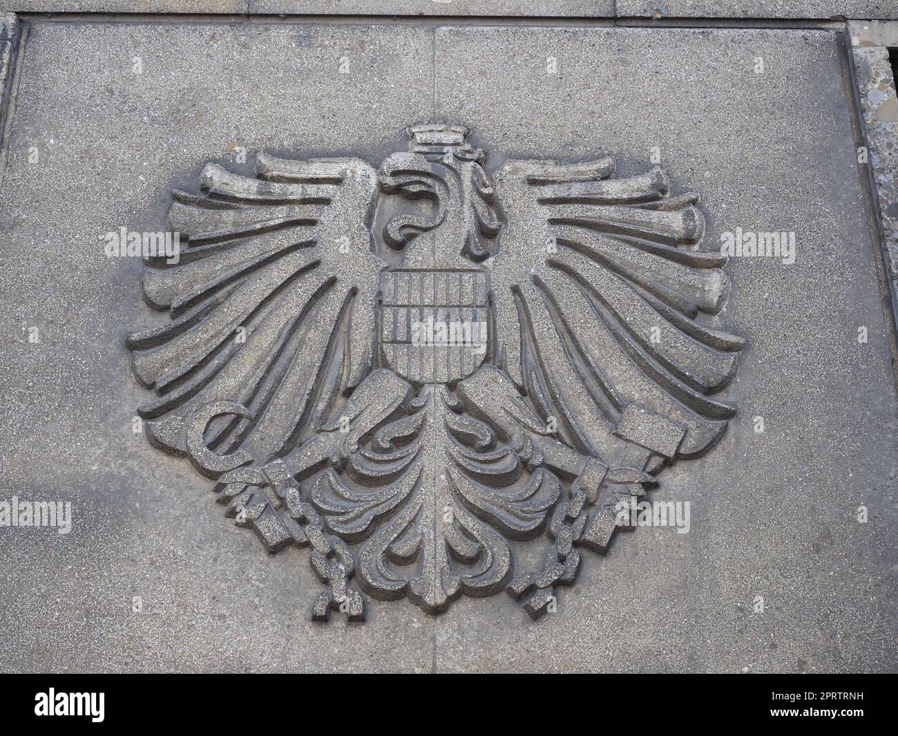 Austrian eagle coat of arms in Vienna Stock Photo - Alamy