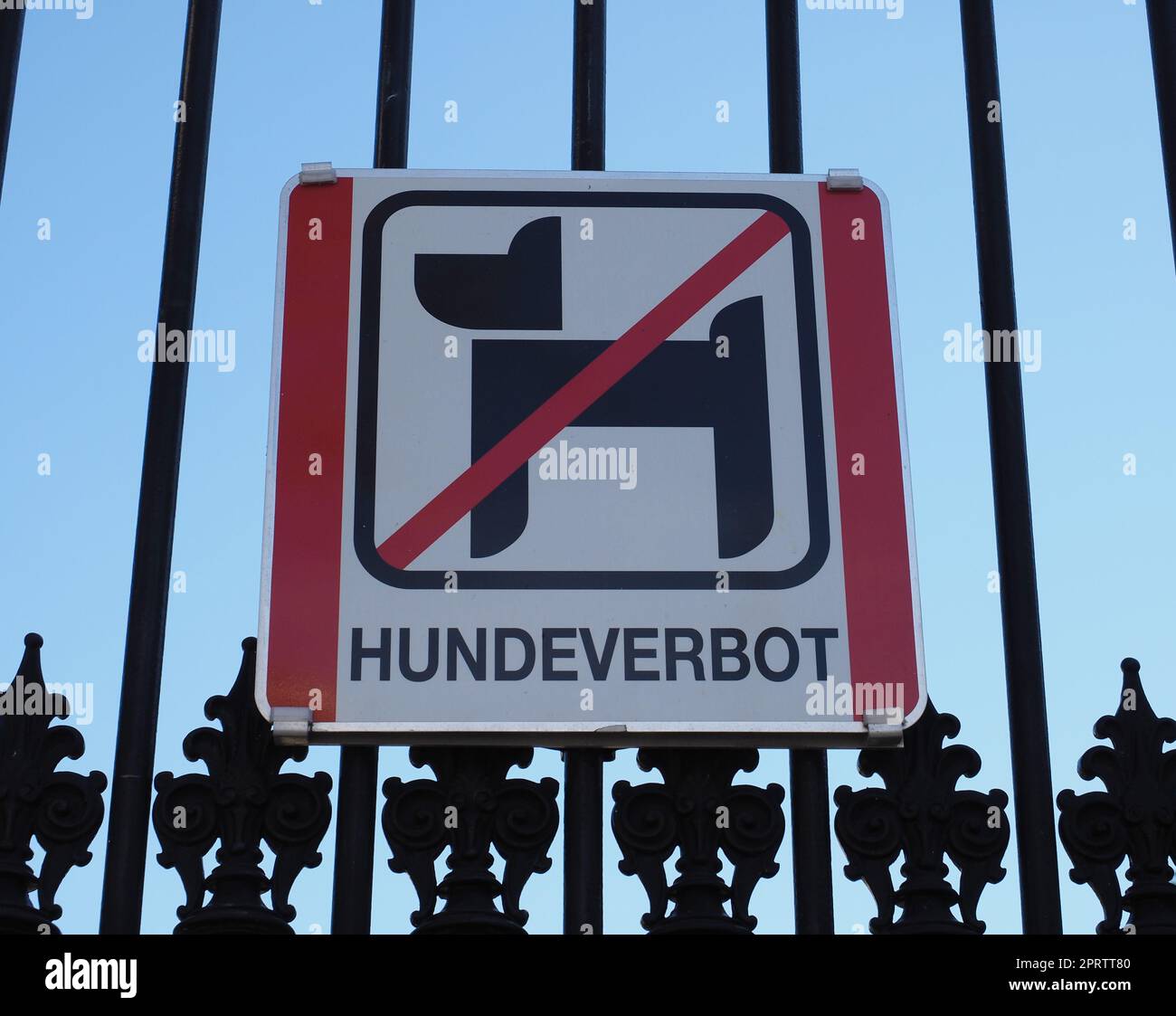 german no dogs allowed sign Stock Photo - Alamy