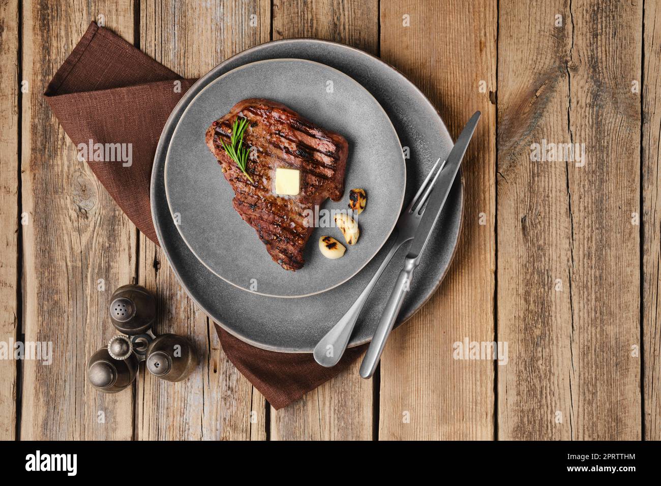 Overhead view beef tenderloin hi-res stock photography and images - Alamy
