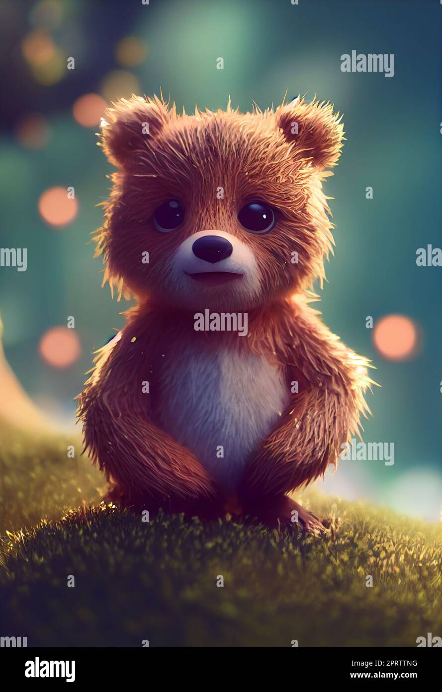 3d realistic teddy bear hi-res stock photography and images - Alamy