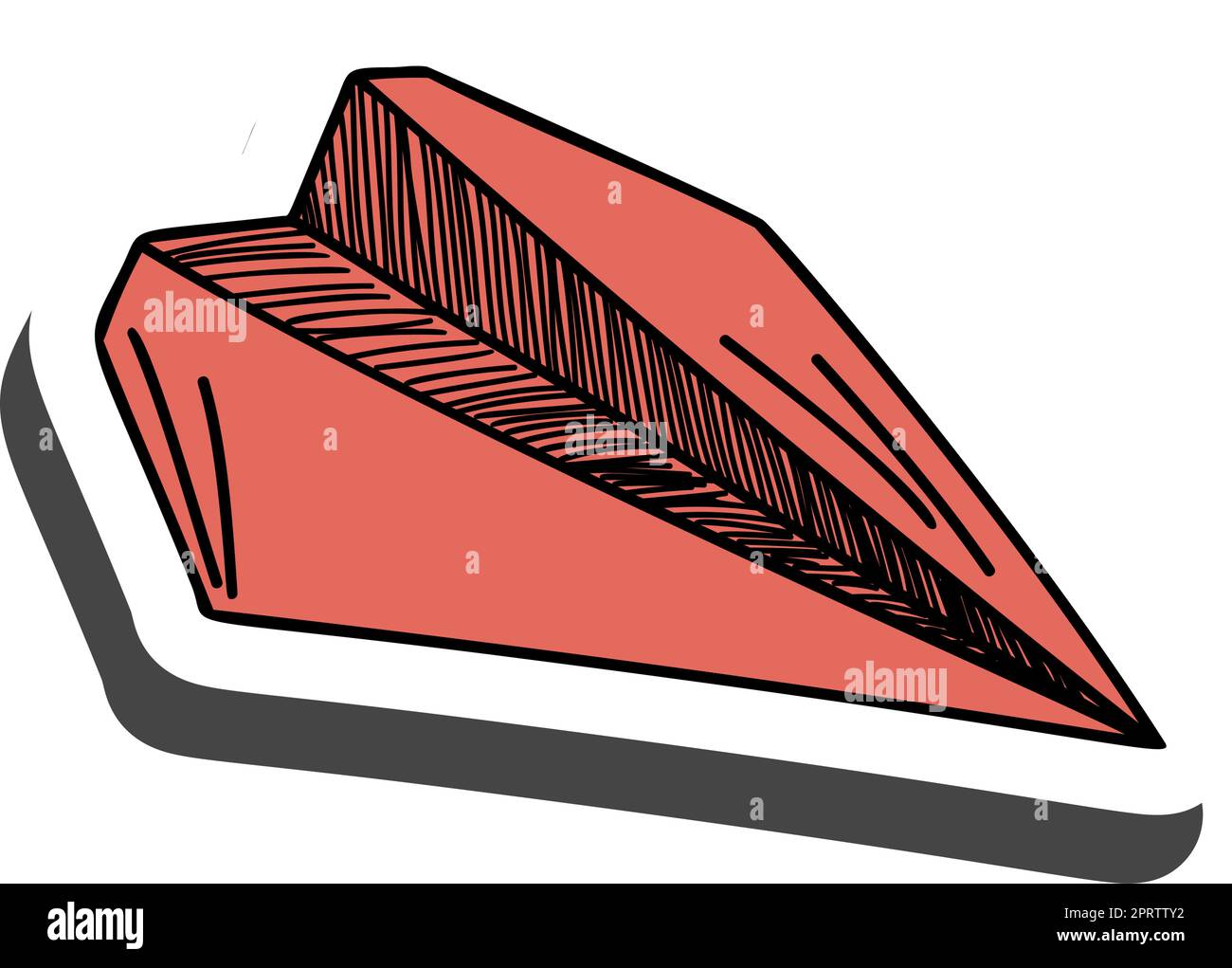 Paper Plane Sticker Stock Vector Image & Art - Alamy