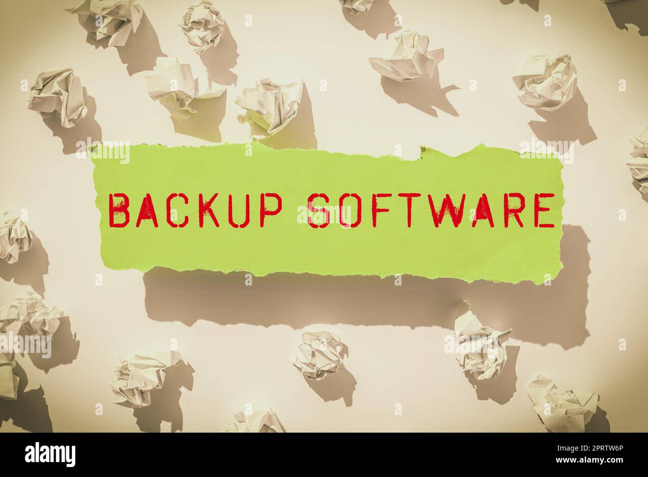 Handwriting text Backup Software, Word Written on boundary across which two independent systems ...