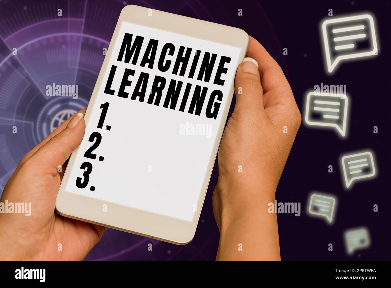 Inspiration showing sign Machine Learning, Word Written on the concept ...