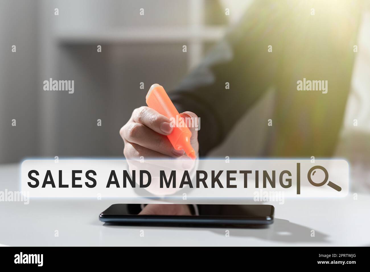 Conceptual caption Sales And Marketing. Word Written on Promotion ...