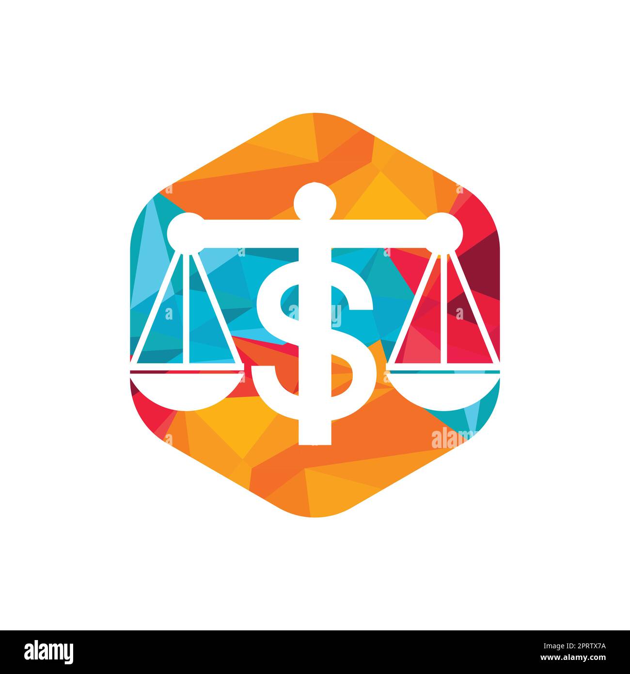 Money scale vector logo design. Dollar balance finance logo concept ...