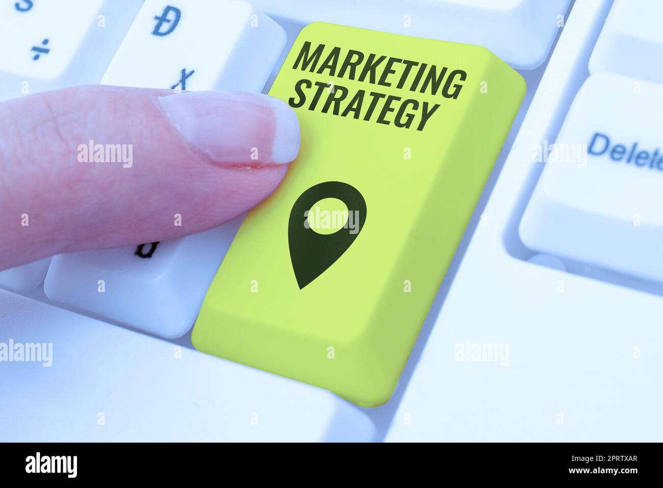 Text showing inspiration Marketing Strategy, Business concept plan of ...