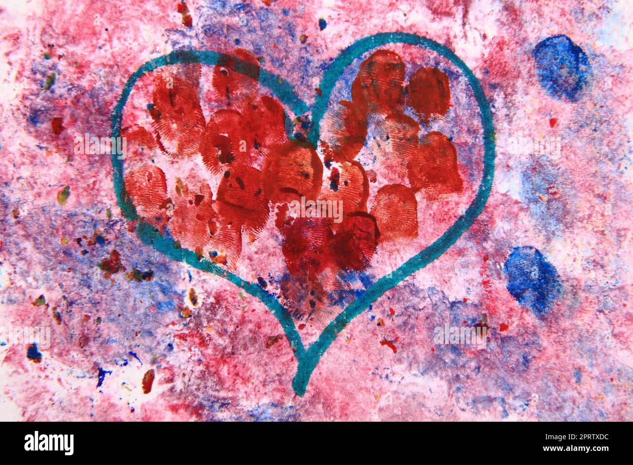 Paint splatter heart hi-res stock photography and images - Alamy