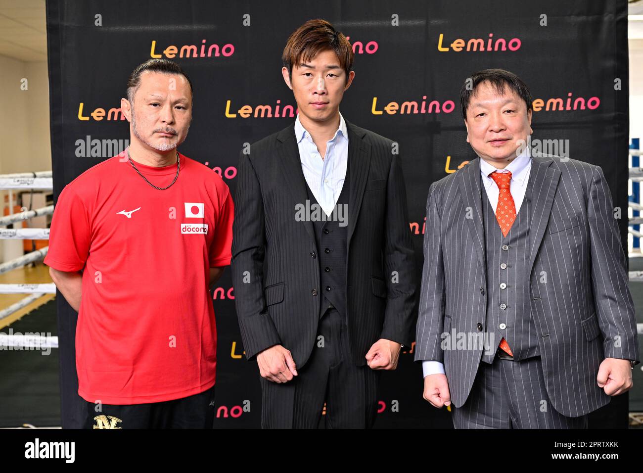 Tokyo, Japan. April 27, 2023. Satoshi Shimizu (center), Japanese ...