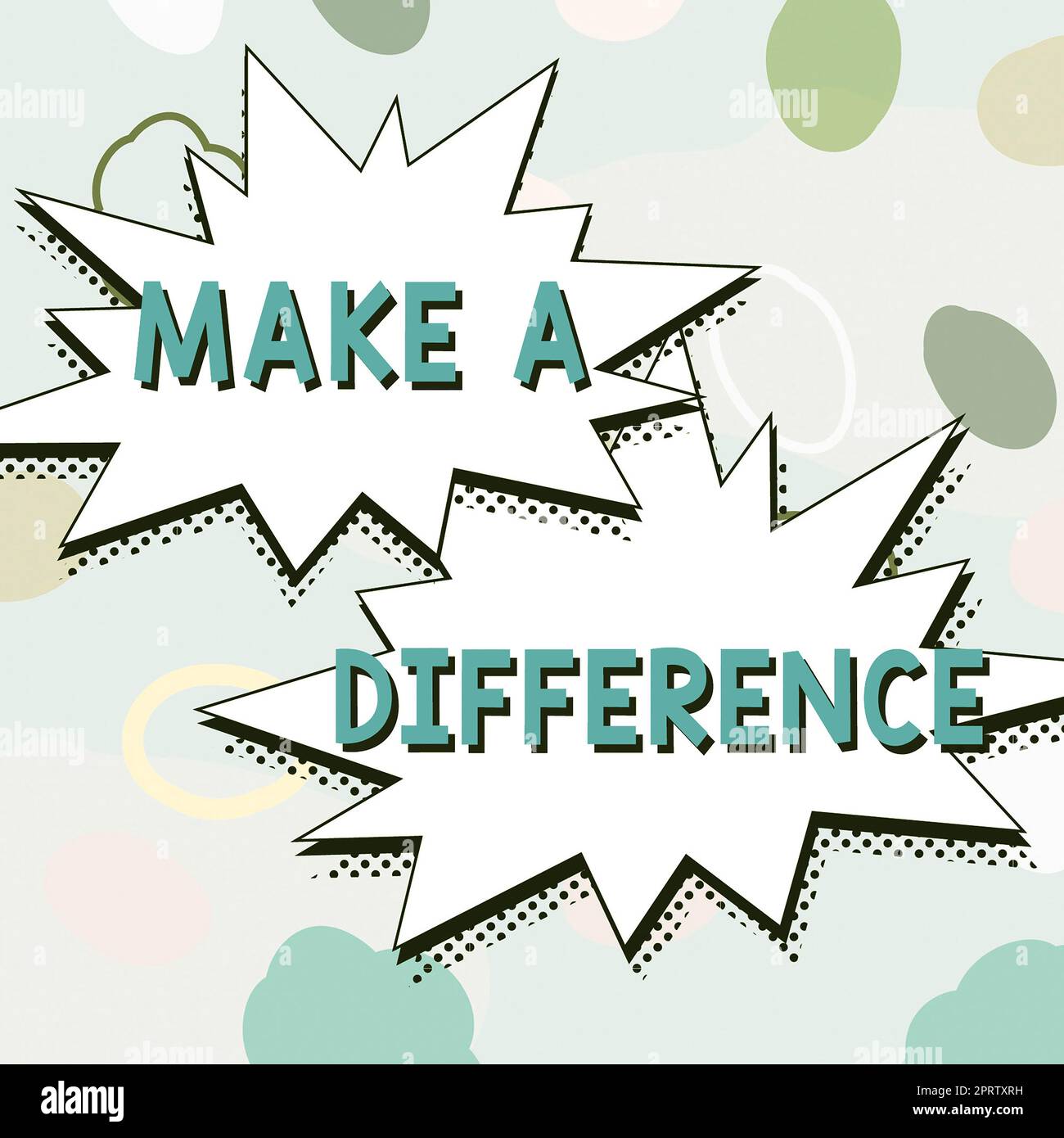 Conceptual display Make A Difference, Word for Personal development and ...